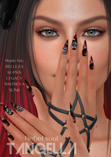 Second Life Marketplace Tangella Nails Rebel Soul
